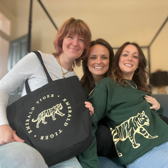 Emerald Tiger, vibrant, joyful dish ware.